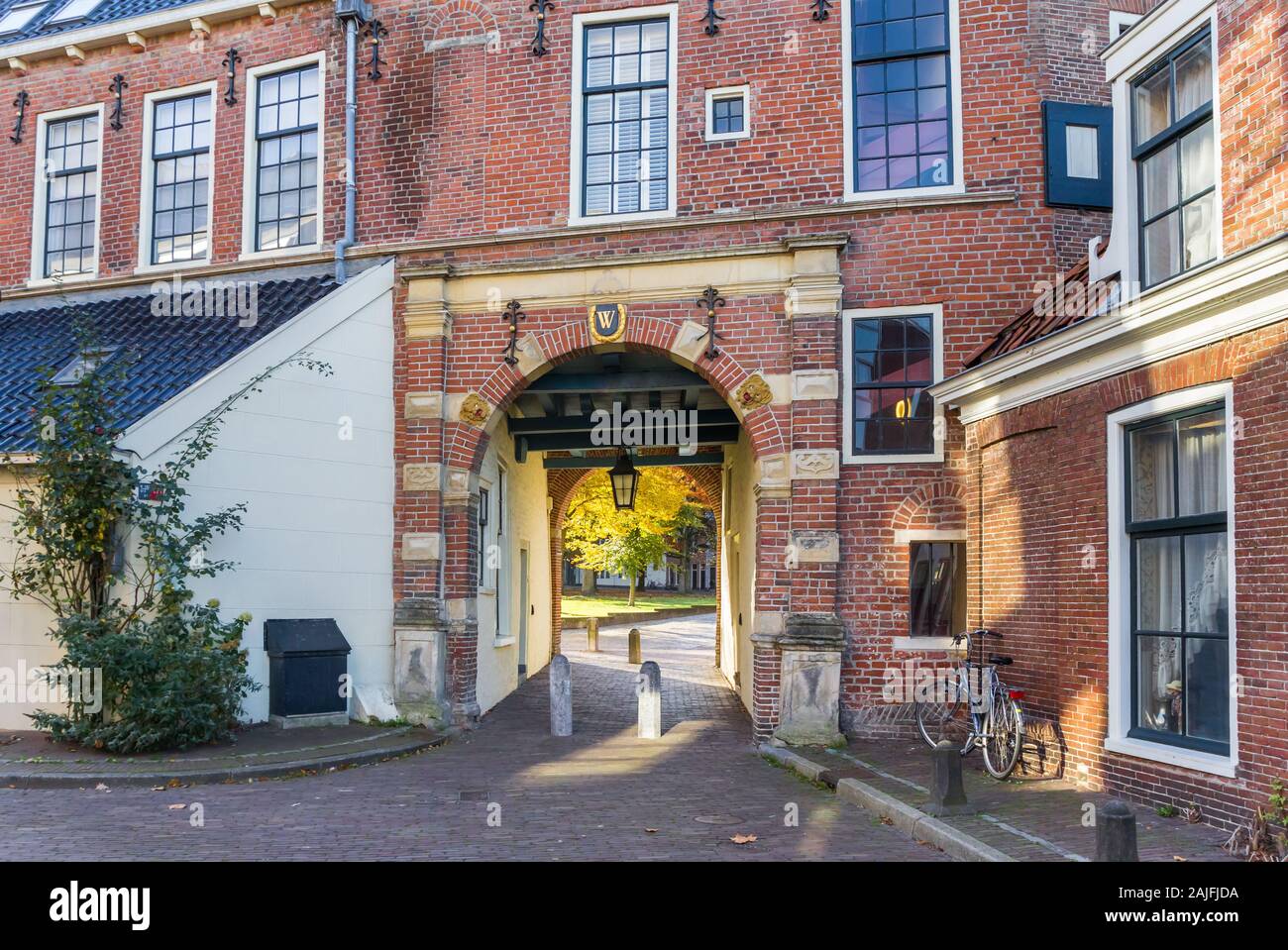 City gate Gardepoort in the historic center of Groningen, Holland Stock ...