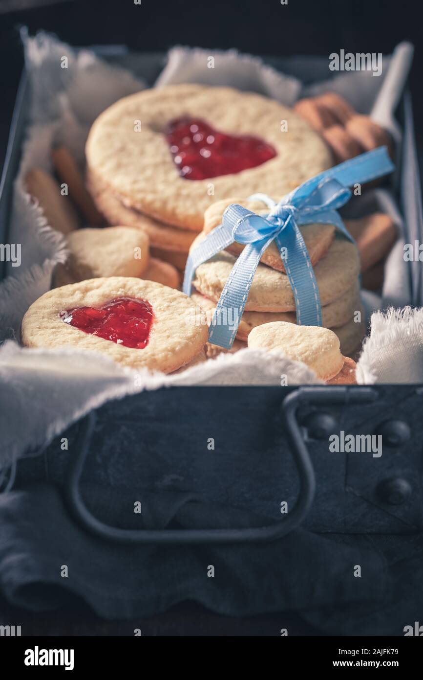 Tasty biscuits for valentine as special snack Stock Photo - Alamy