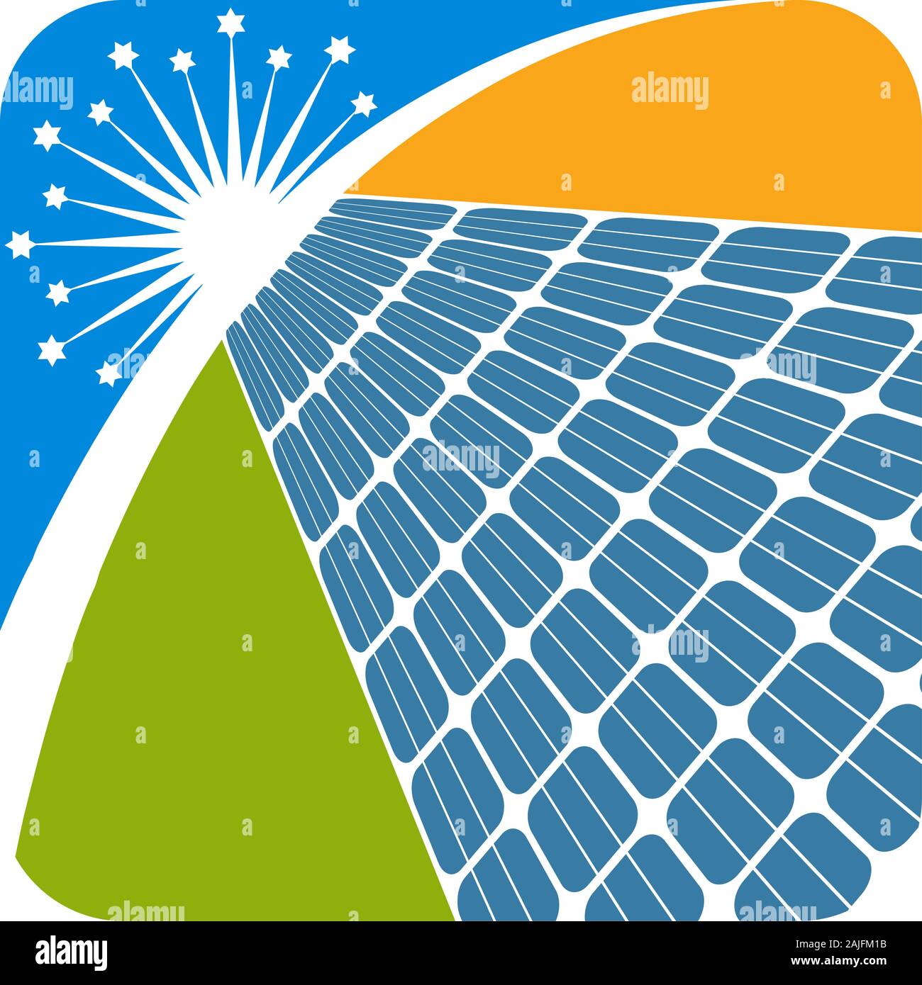 solar panel logo Stock Photo - Alamy
