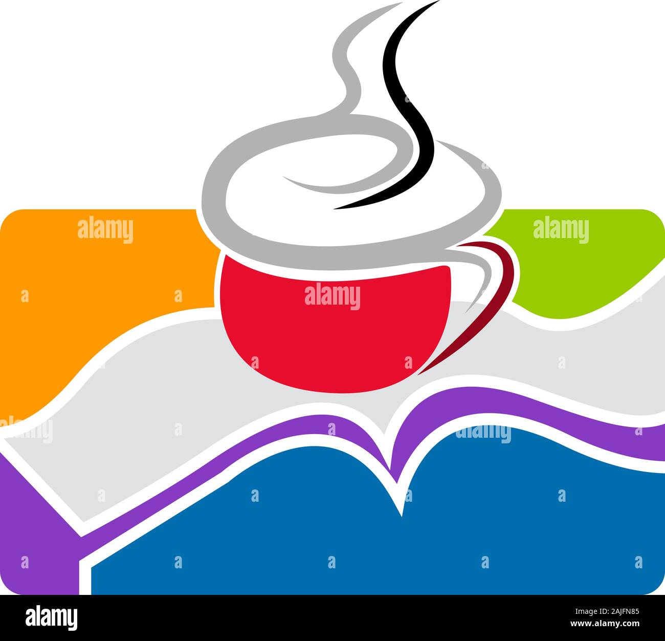 tea time logo Stock Photo - Alamy