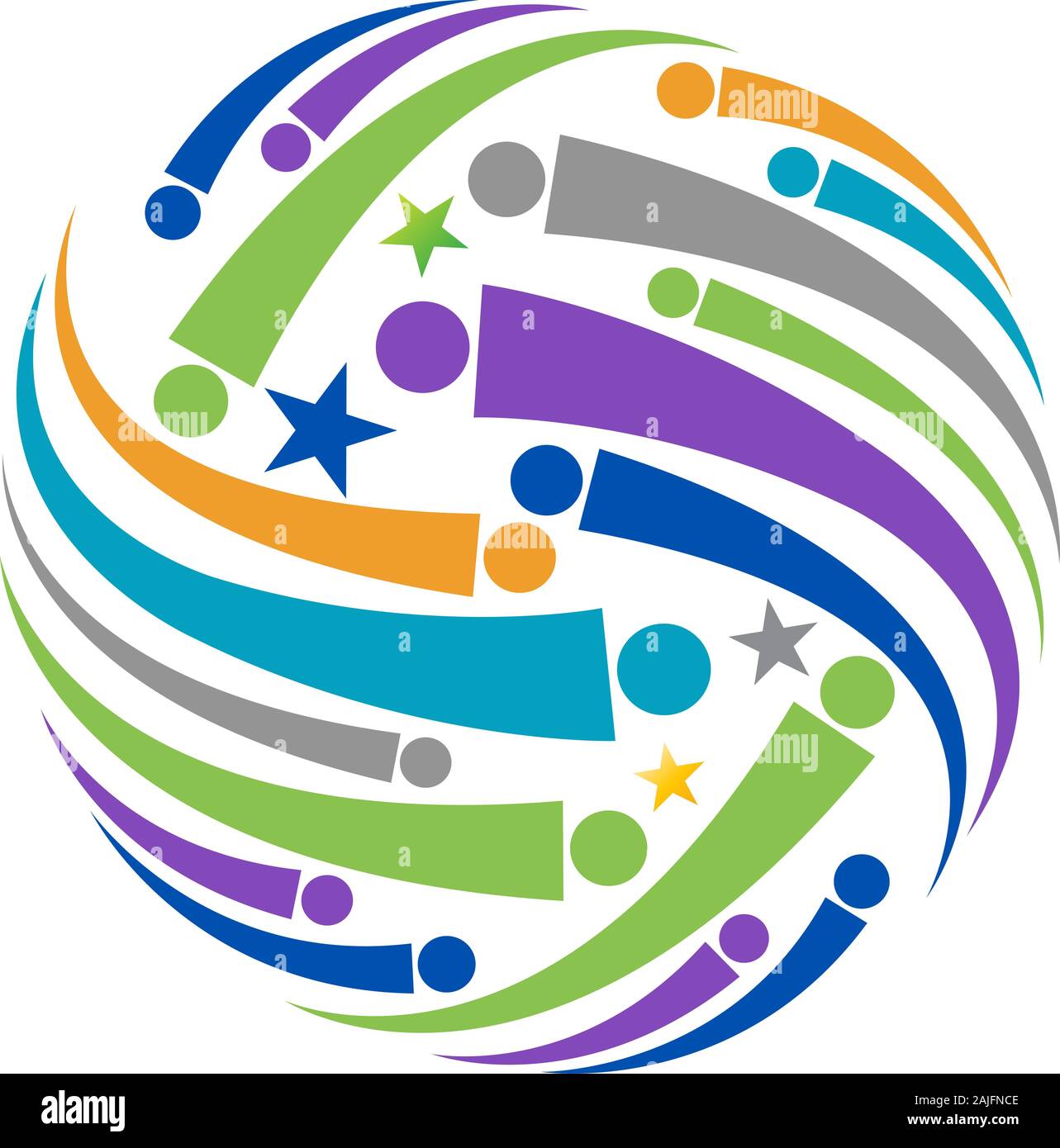 global peoples logo Stock Photo - Alamy