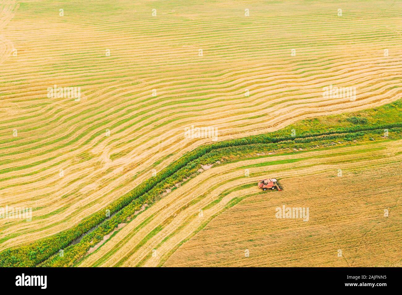 Aerial view agriculture combine hi-res stock photography and images - Alamy