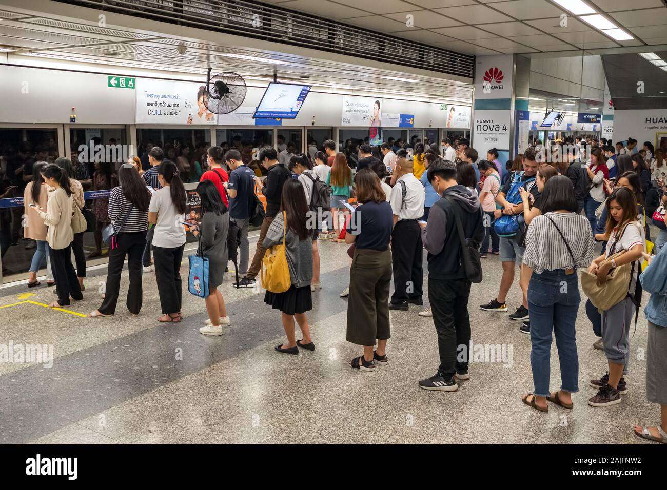 Bts skytrain passengers in subway hi-res stock photography and images ...