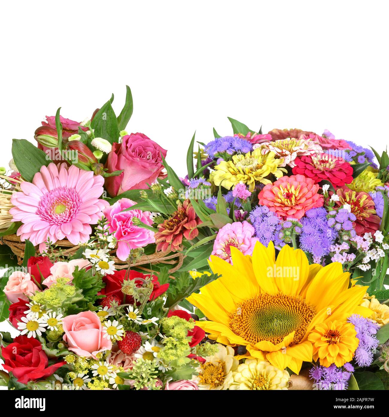 Different colorful flower bouquets Stock Photo - Alamy