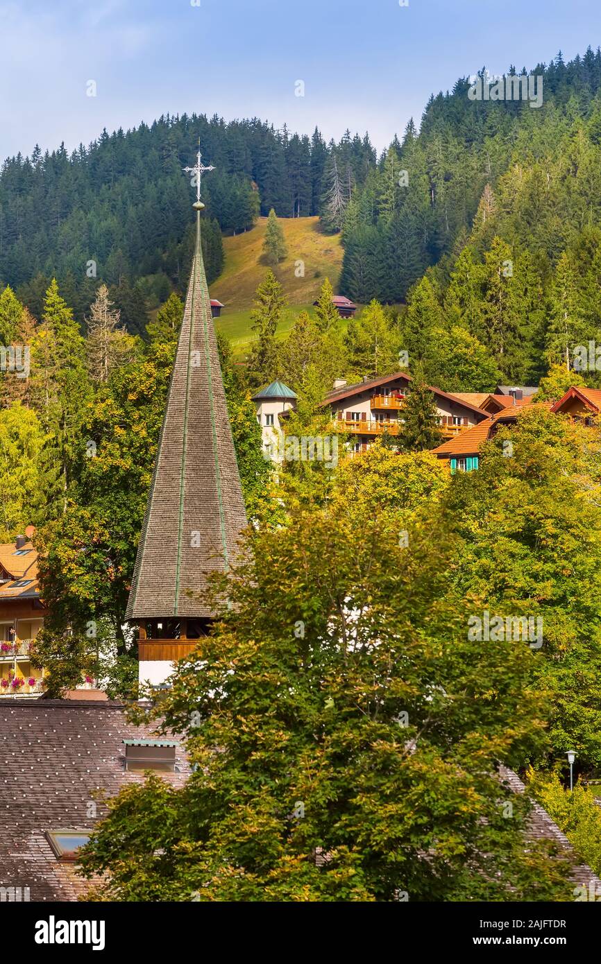 Country church in swiss alps hi-res stock photography and images - Alamy