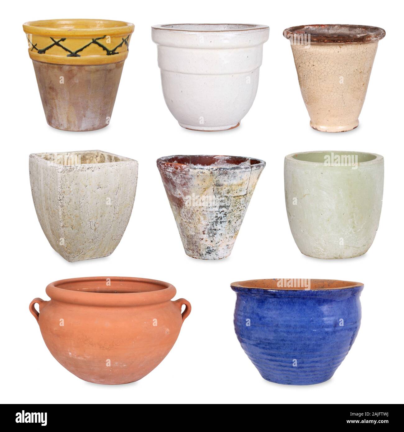 Vintage flower pots hi-res stock photography and images - Alamy