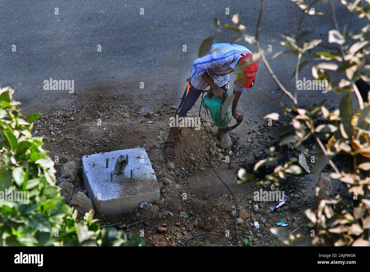 Work drill road hi-res stock photography and images - Alamy