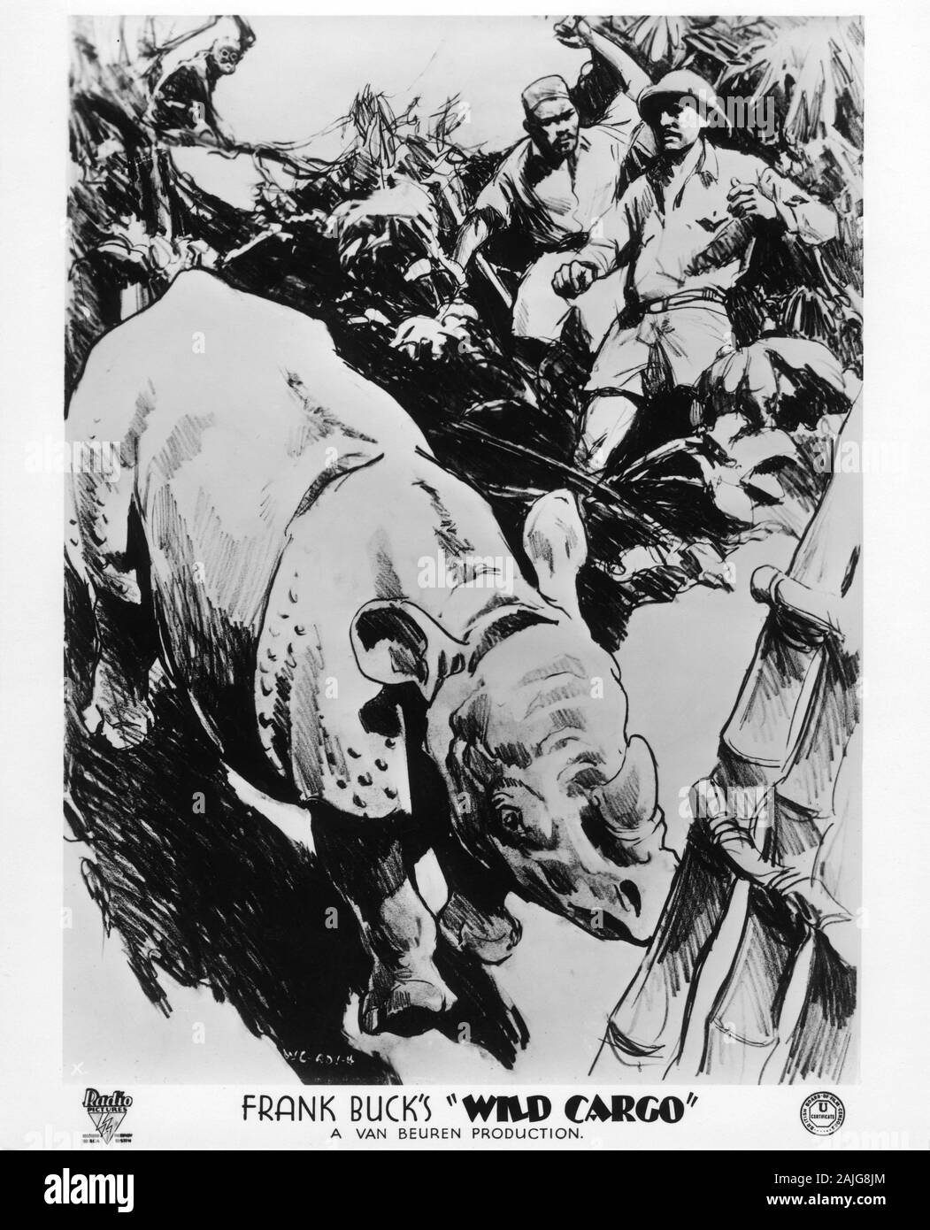 FRANK BUCK in WILD CARGO 1934 director Armand Denis Van Beuren Studios / RKO Radio Pictures ...