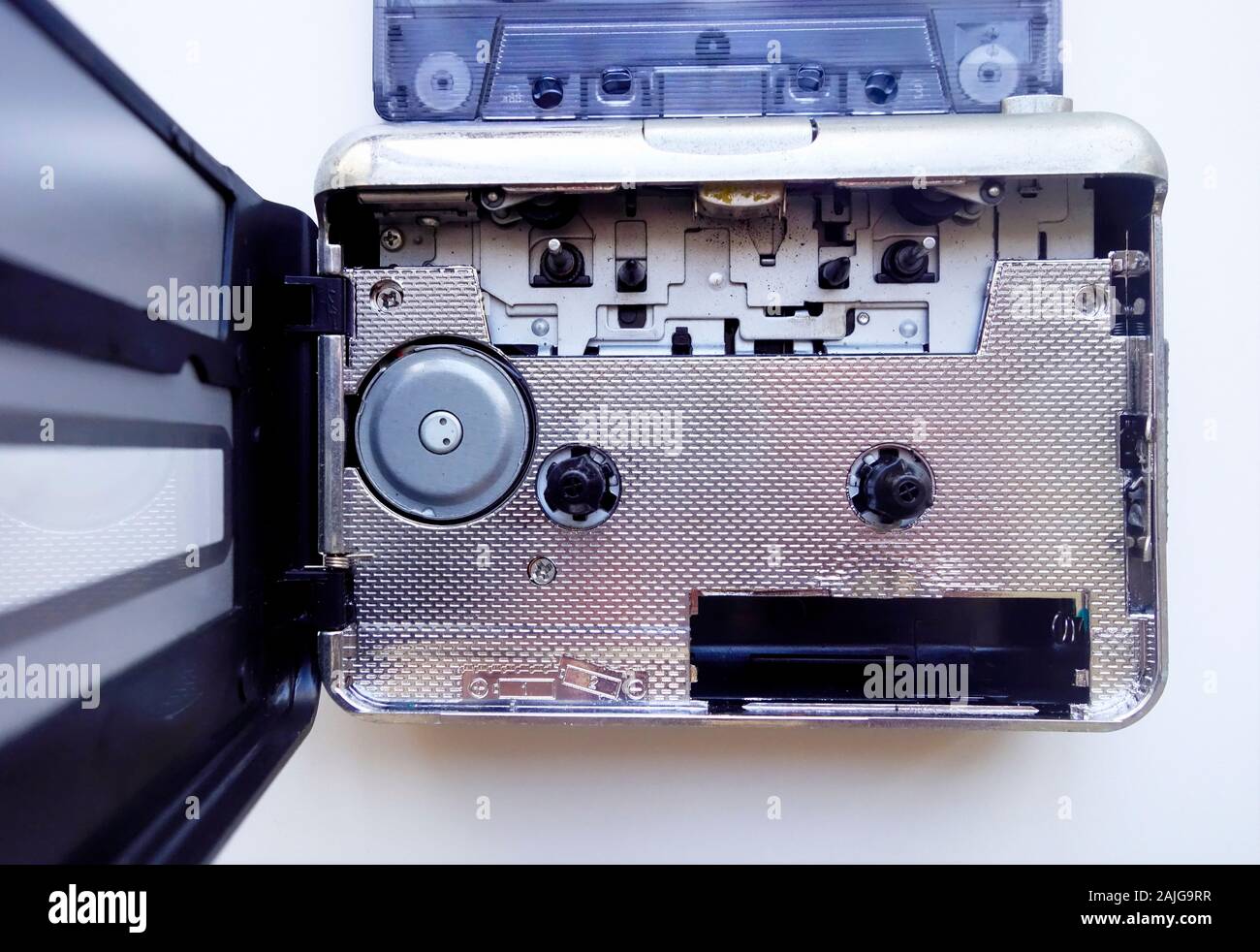 Portable Cassette Player Opened Stock Photo - Alamy