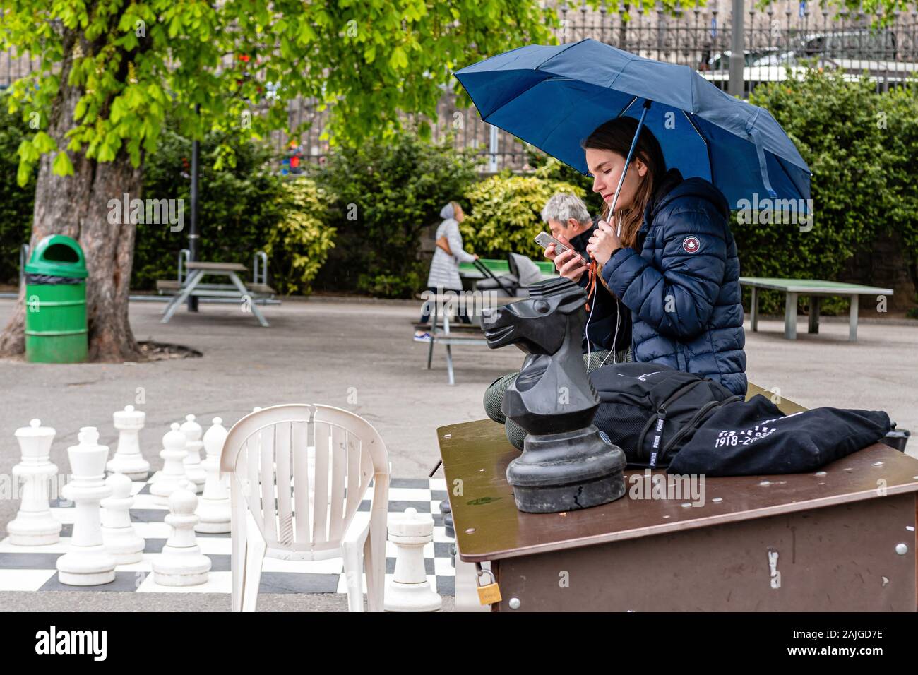 Giant chess board at bastions park hi-res stock photography and images ...