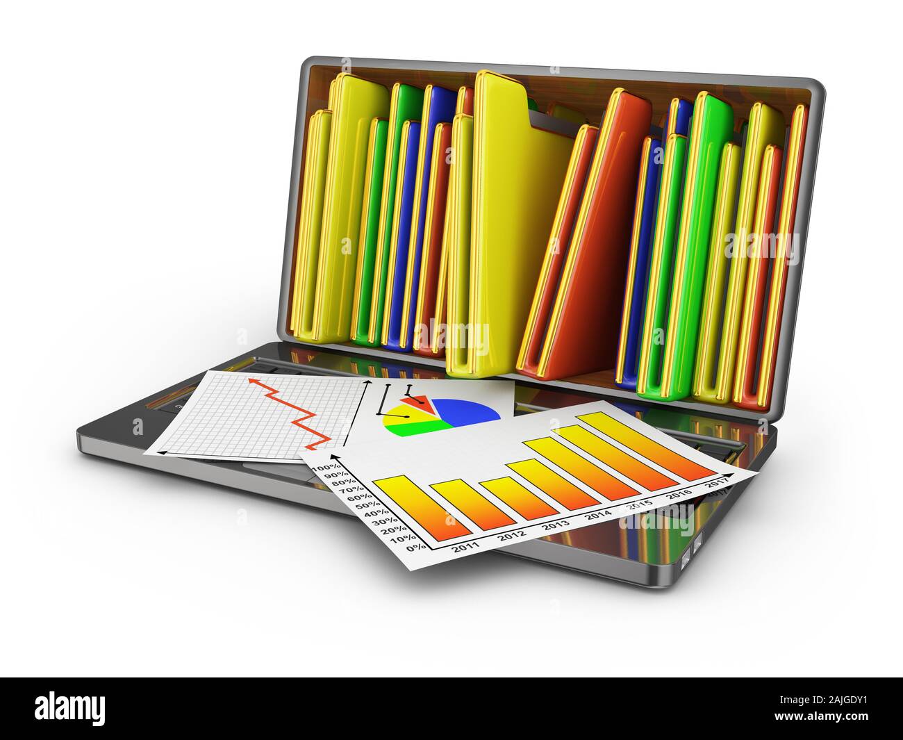 Laptop infographics hi-res stock photography and images - Alamy