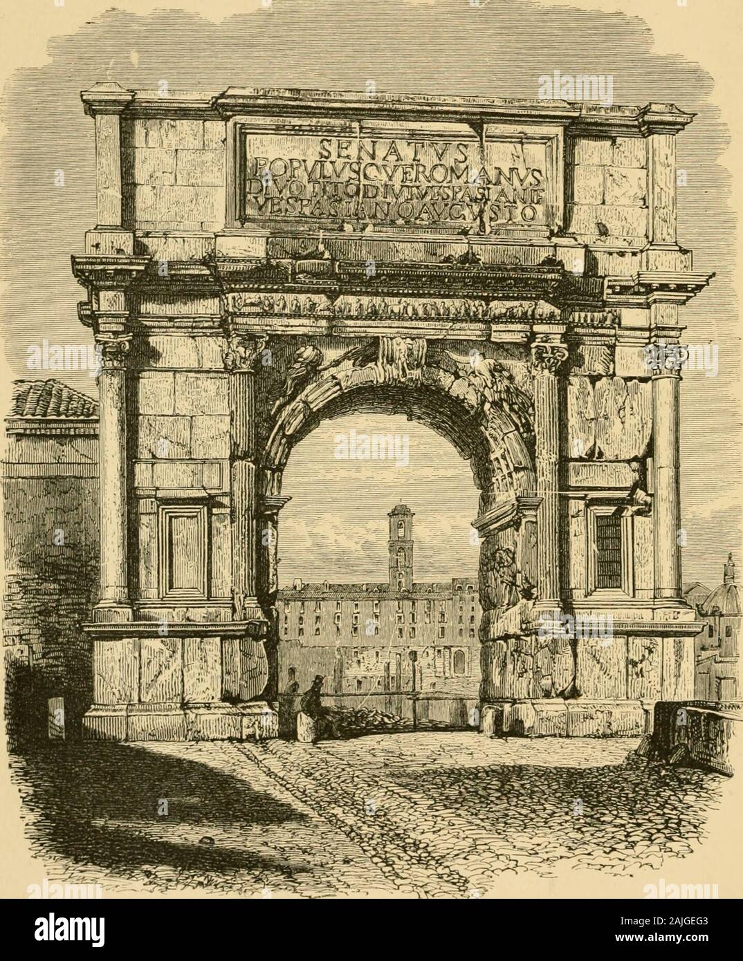The arch of Titus and the spoils of the temple ... . THE ARCH OV TITUS ...