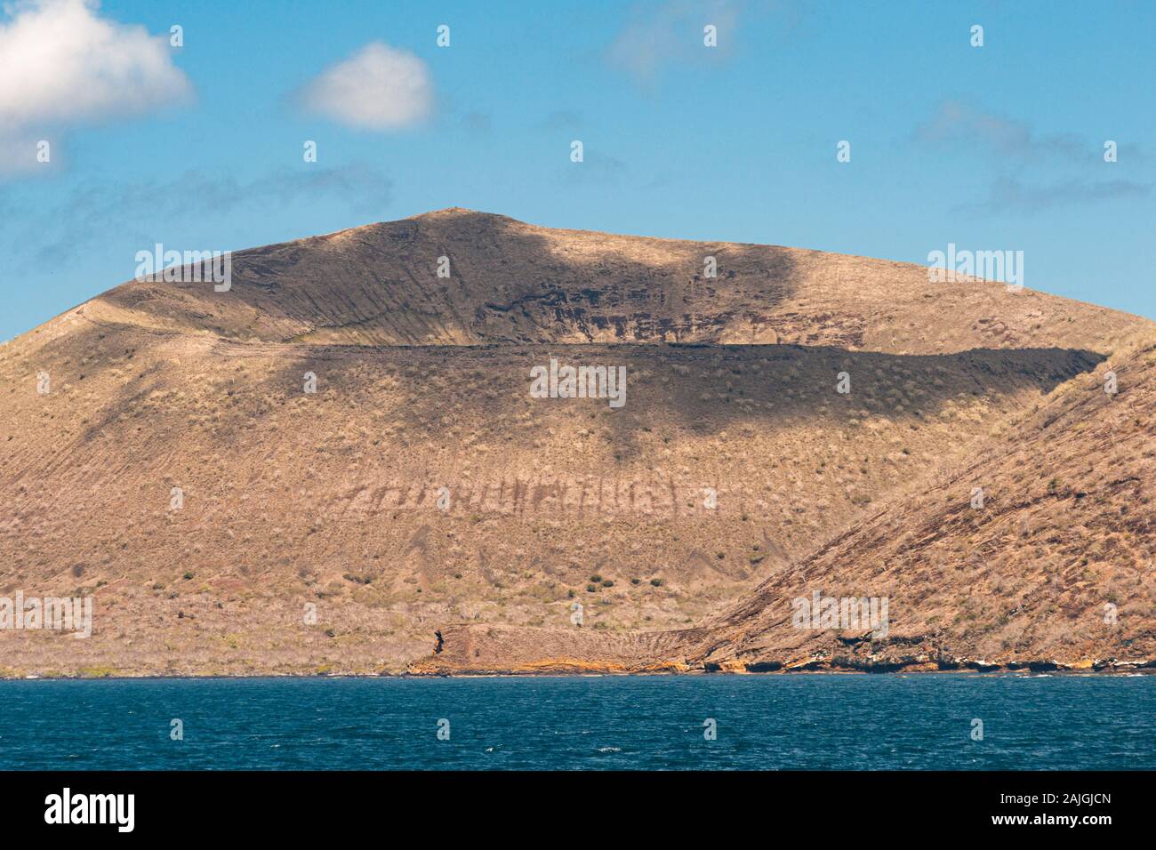 Volcanic crater on Santiago island, Galapagos, Ecuador Stock Photo - Alamy