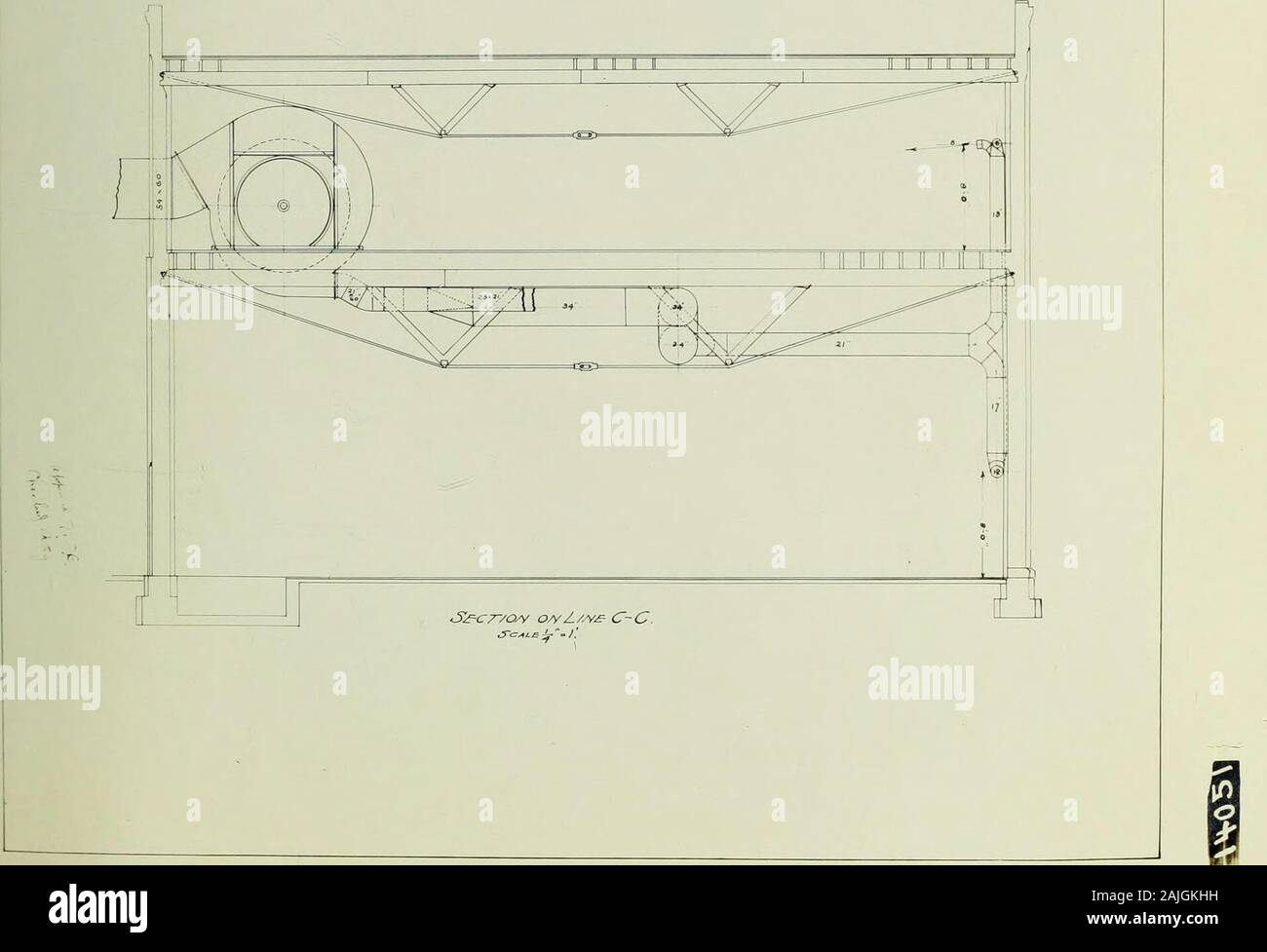 The hot blast system of heating and ventilating Stock Photo - Alamy