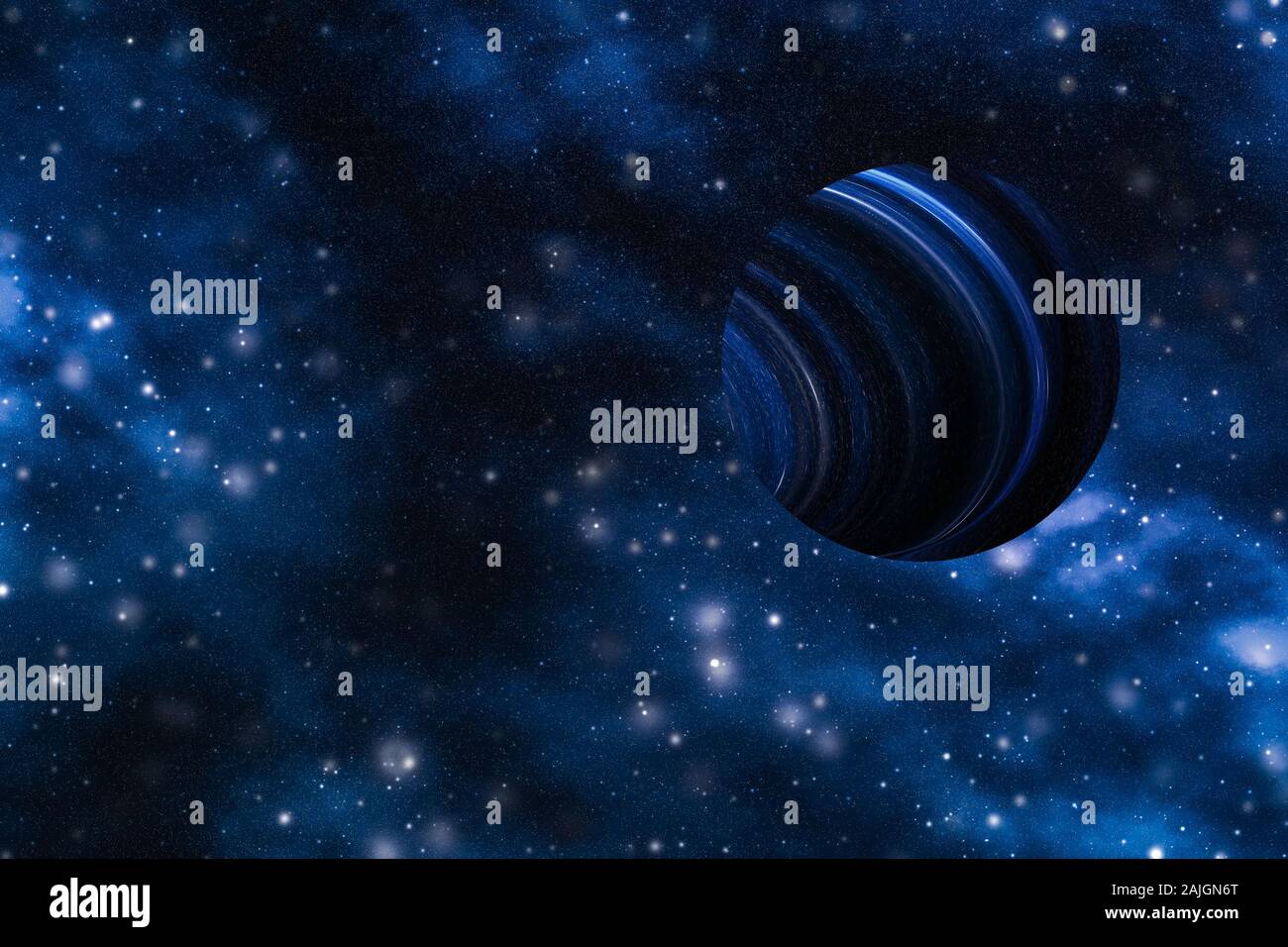 Discovery in astronomy, cosmic abstract and future technology concept ...