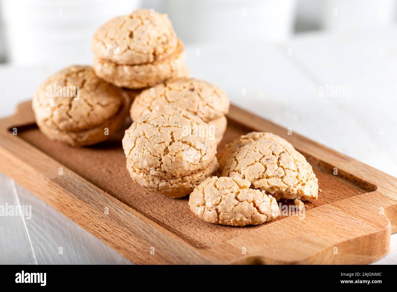 Acibadem kurabiyesi is a traditional Turkish biscuit made of bitter ...