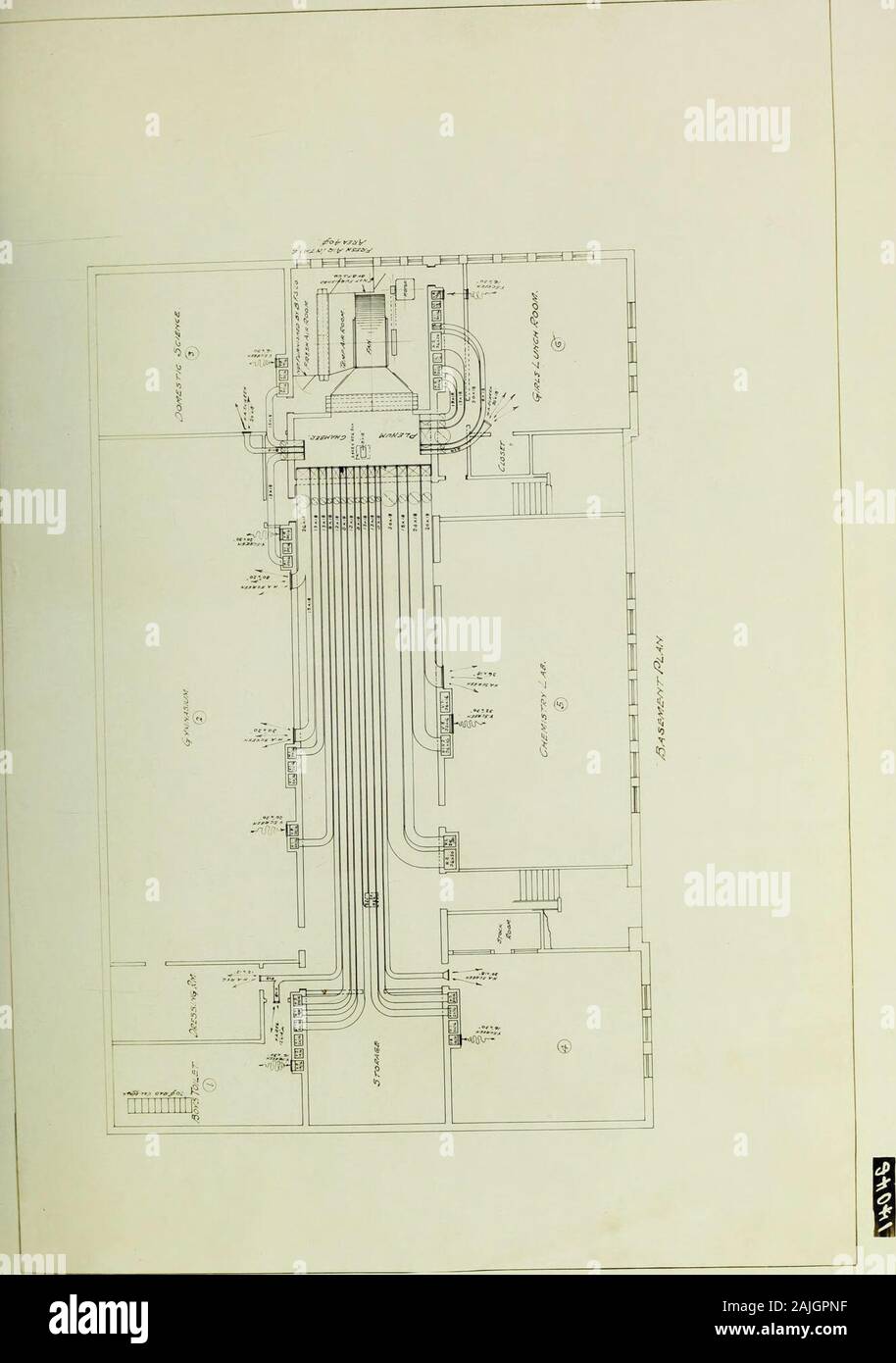 The hot blast system of heating and ventilating Stock Photo - Alamy