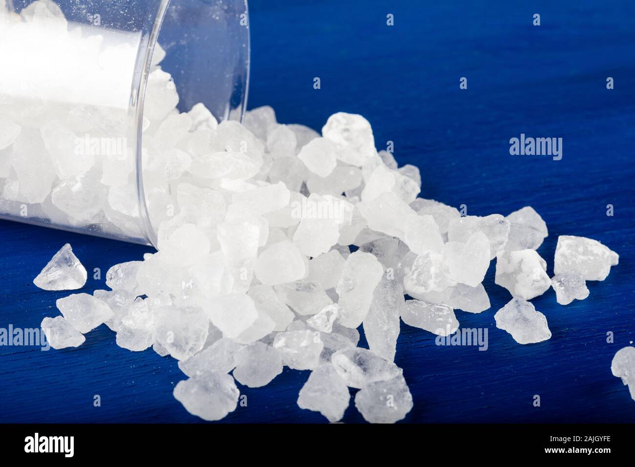 Salt crystals in glass hi-res stock photography and images - Alamy
