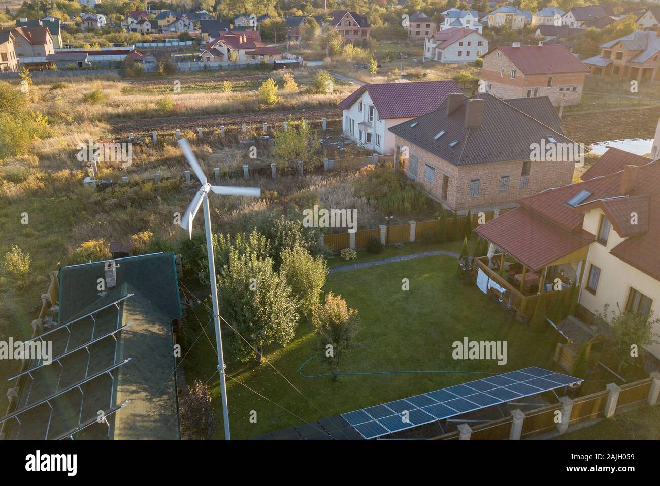 Rooftop Wind Energy System High Resolution Stock Photography and Images ...