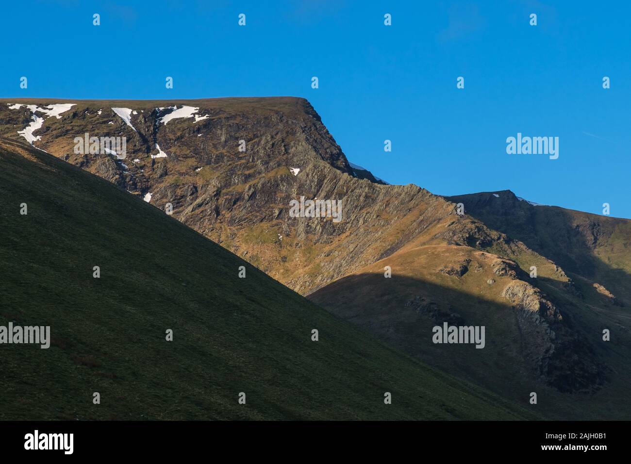 Sharp Edge Ridge on Blencathra, Lake District Stock Photo - Alamy