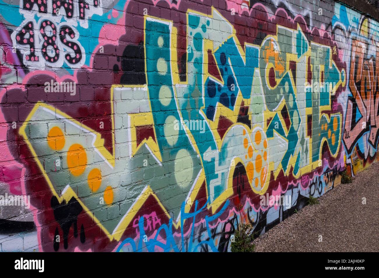 Graffiti in Digbeth, Birmingham, England, UK Stock Photo - Alamy