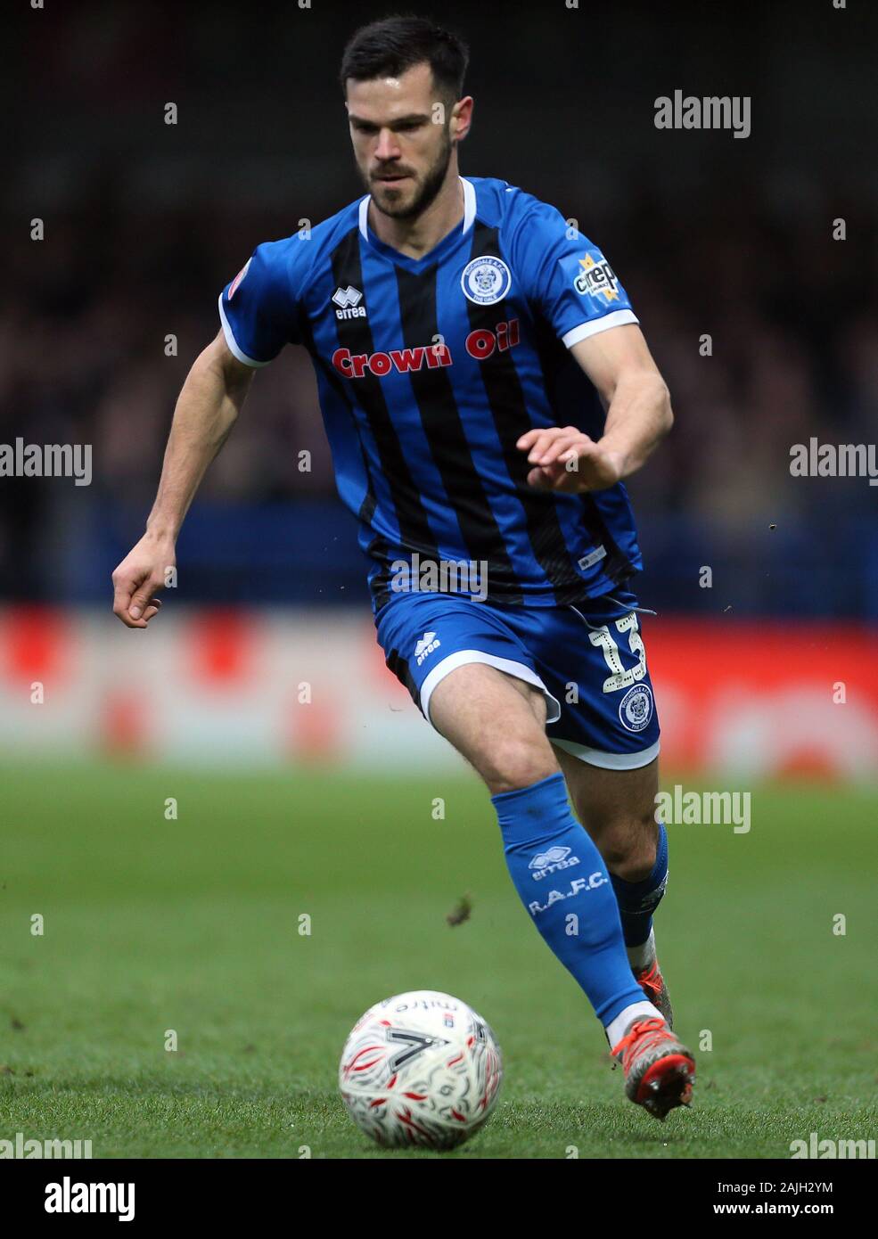 Rochdale's Jimmy Keohane during the FA Cup third round match at The ...