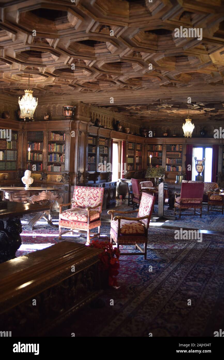 Hearst castle library hi-res stock photography and images - Alamy