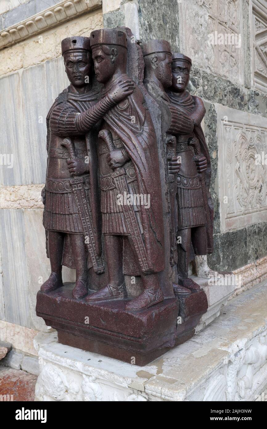 Portrait of the Four Tetrarchs In Venice Italy Stock Photo - Alamy