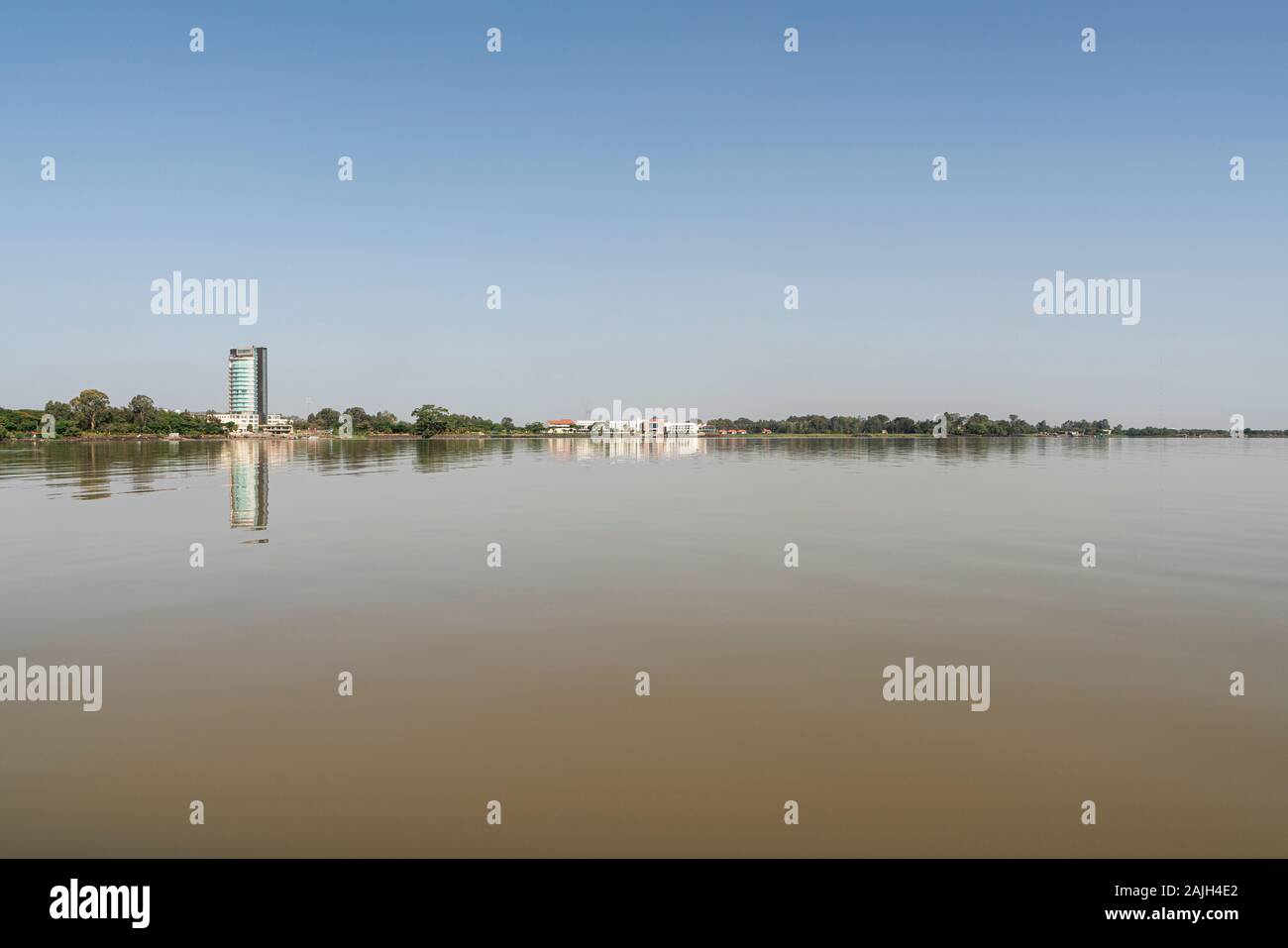 Lake Tana, the largest lake in Ethiopia and the source of the Blue Nile ...