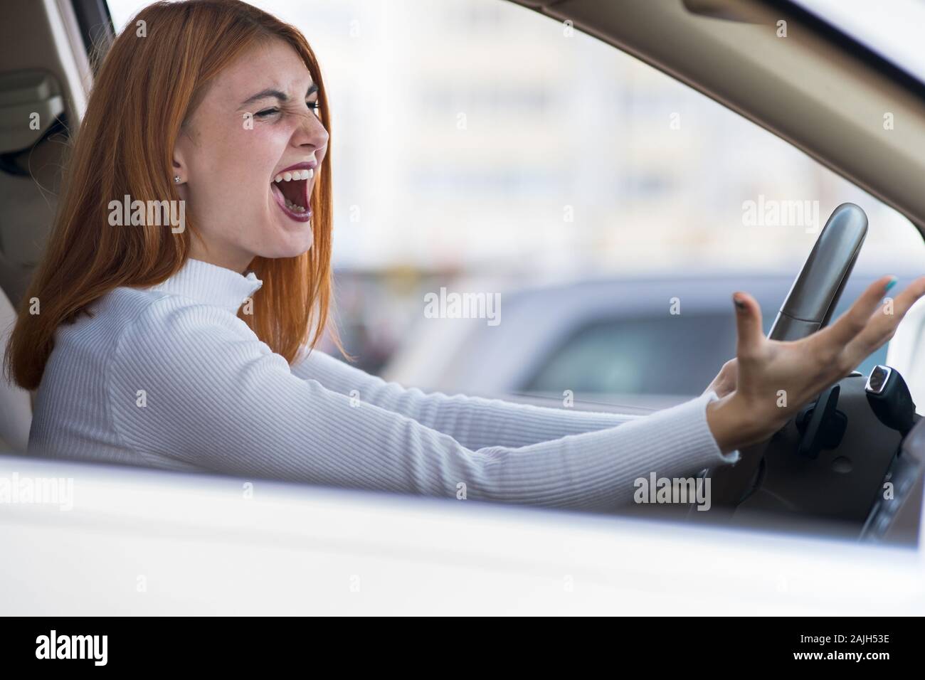 Closeup portrait of pissed off displeased angry aggressive woman ...