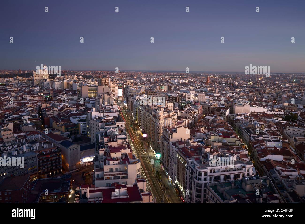 View of the downtown of madrid hi-res stock photography and images - Alamy