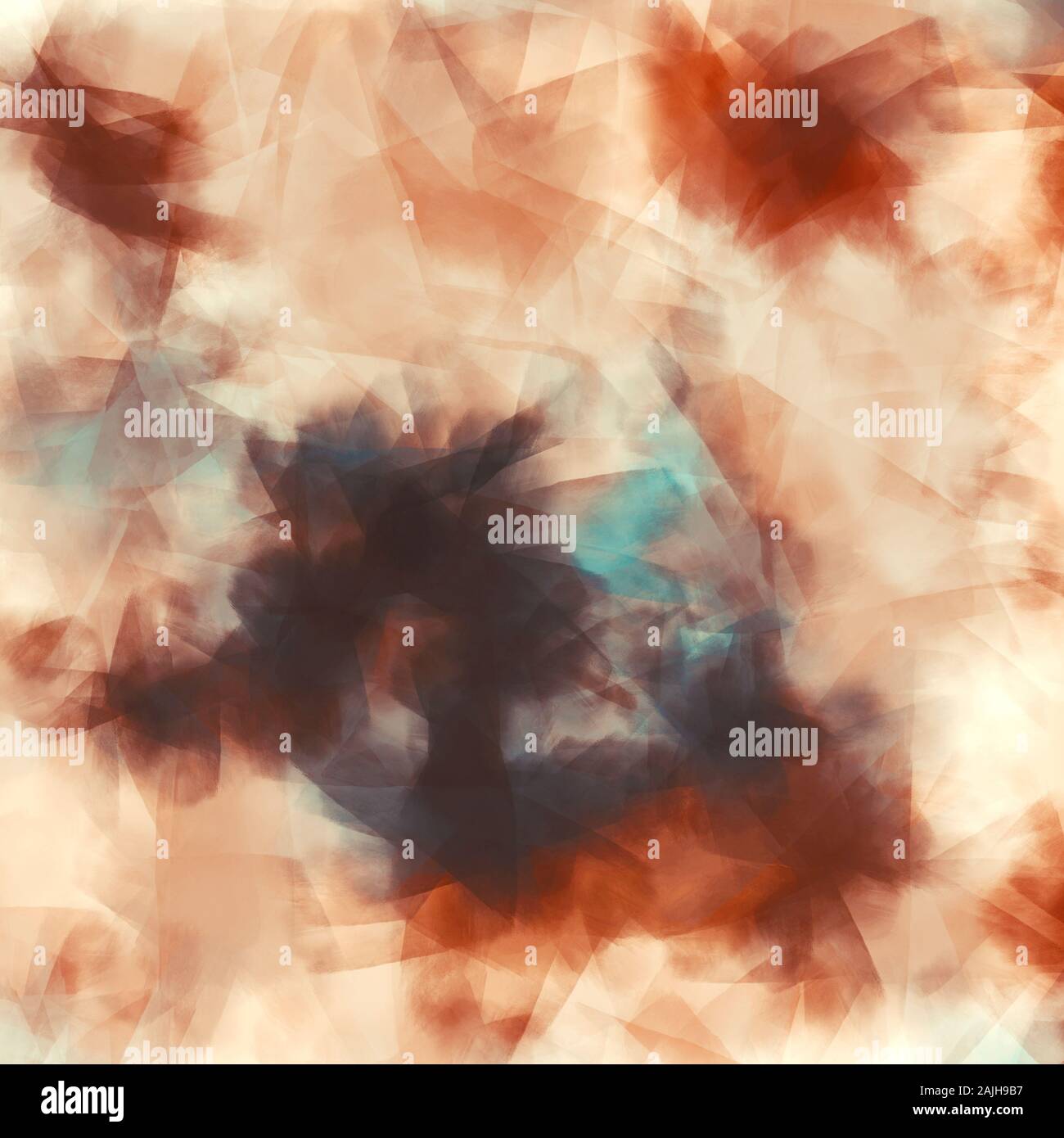 Artistic painted texture. Random paint shapes in red and blue tones ...