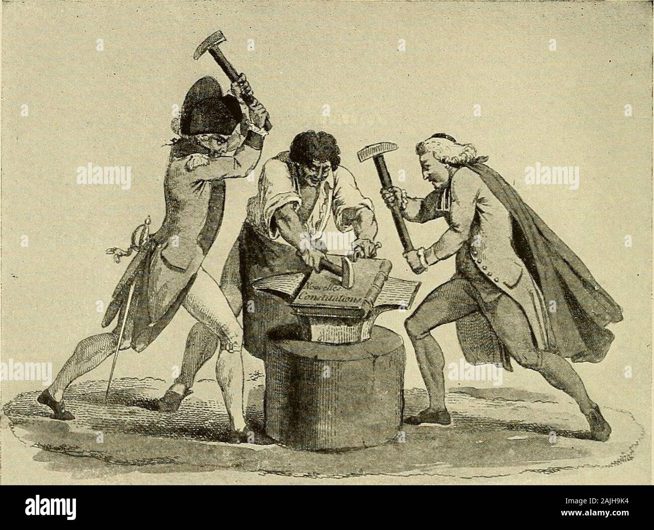 Symbol and satire in the French Revolution . hlies on an anvil. On the ...