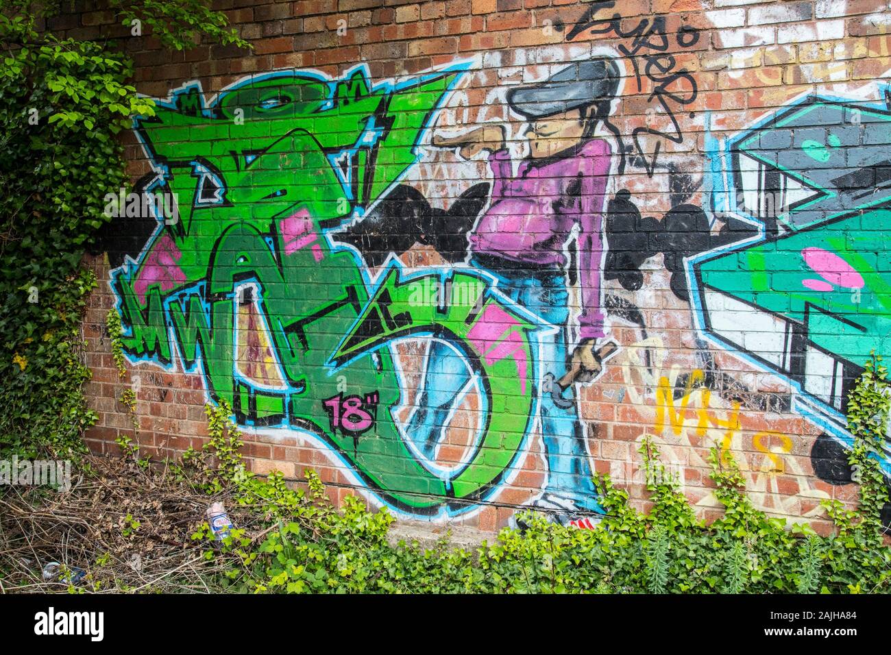 Graffiti in Digbeth, Birmingham, England, UK Stock Photo - Alamy