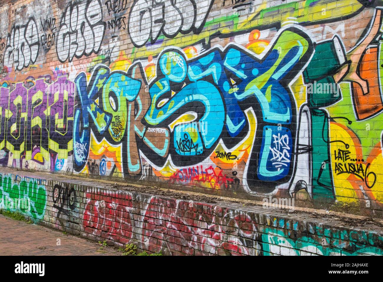 Graffiti in Digbeth, Birmingham, England, UK Stock Photo - Alamy