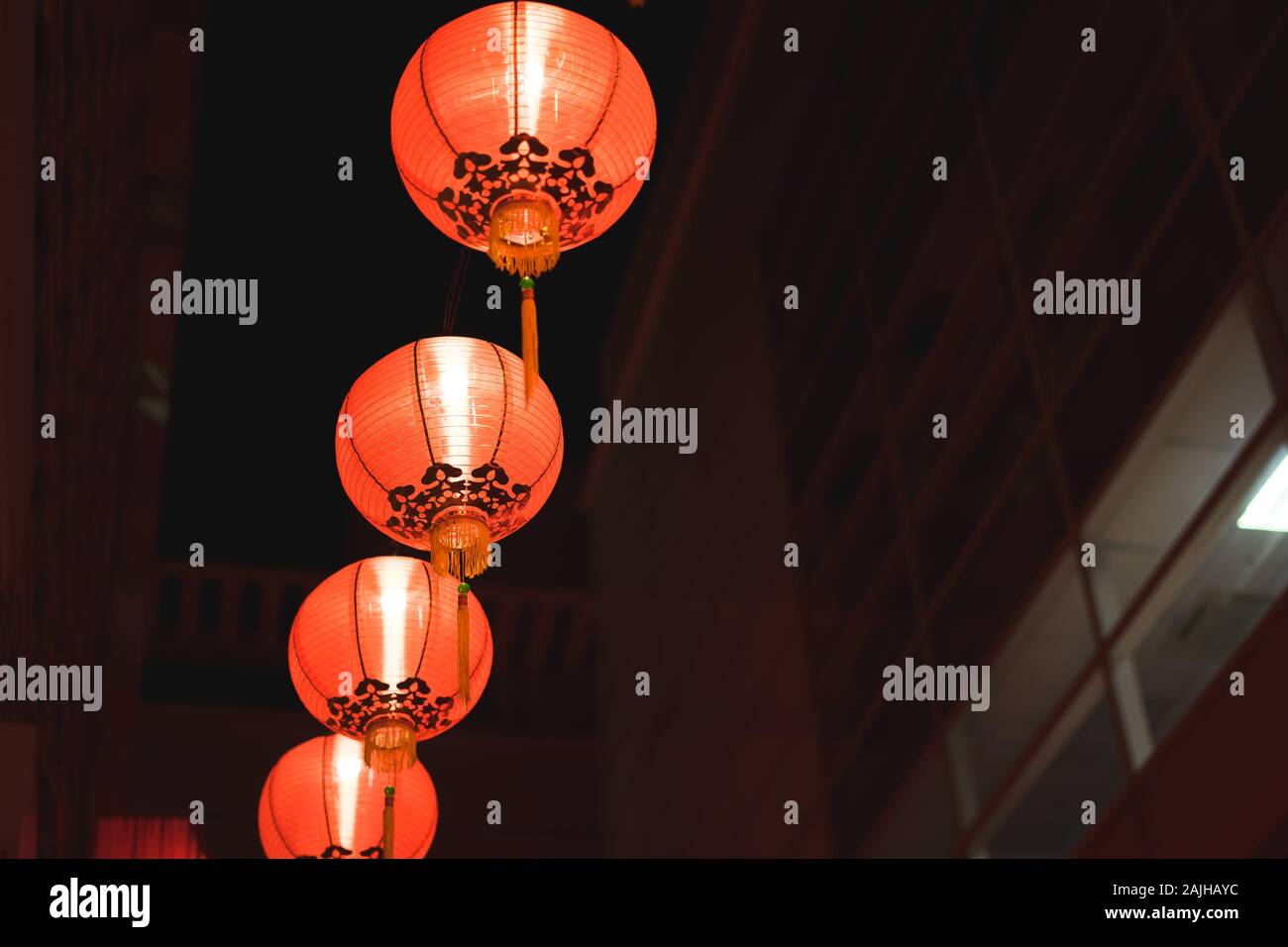 Chinese lanterns during new year festival Stock Photo - Alamy
