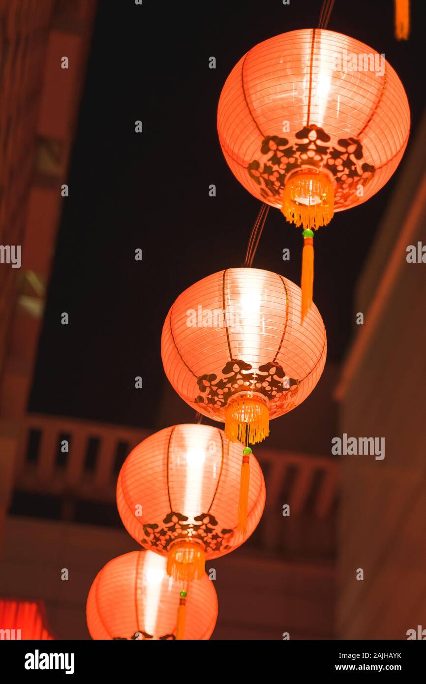 Chinese lanterns during new year festival Stock Photo - Alamy