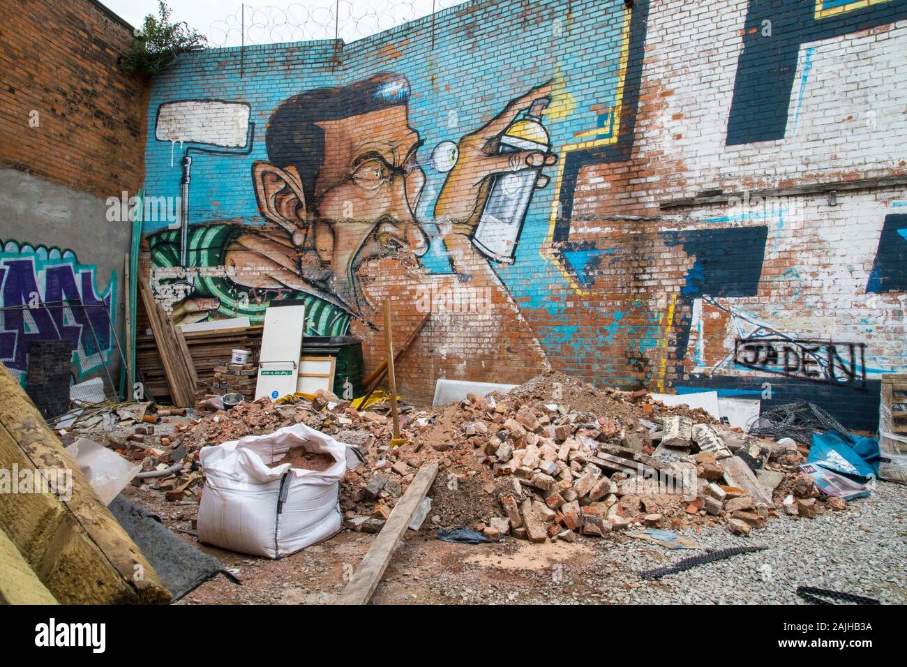 Graffiti in Digbeth, Birmingham, England, UK Stock Photo - Alamy