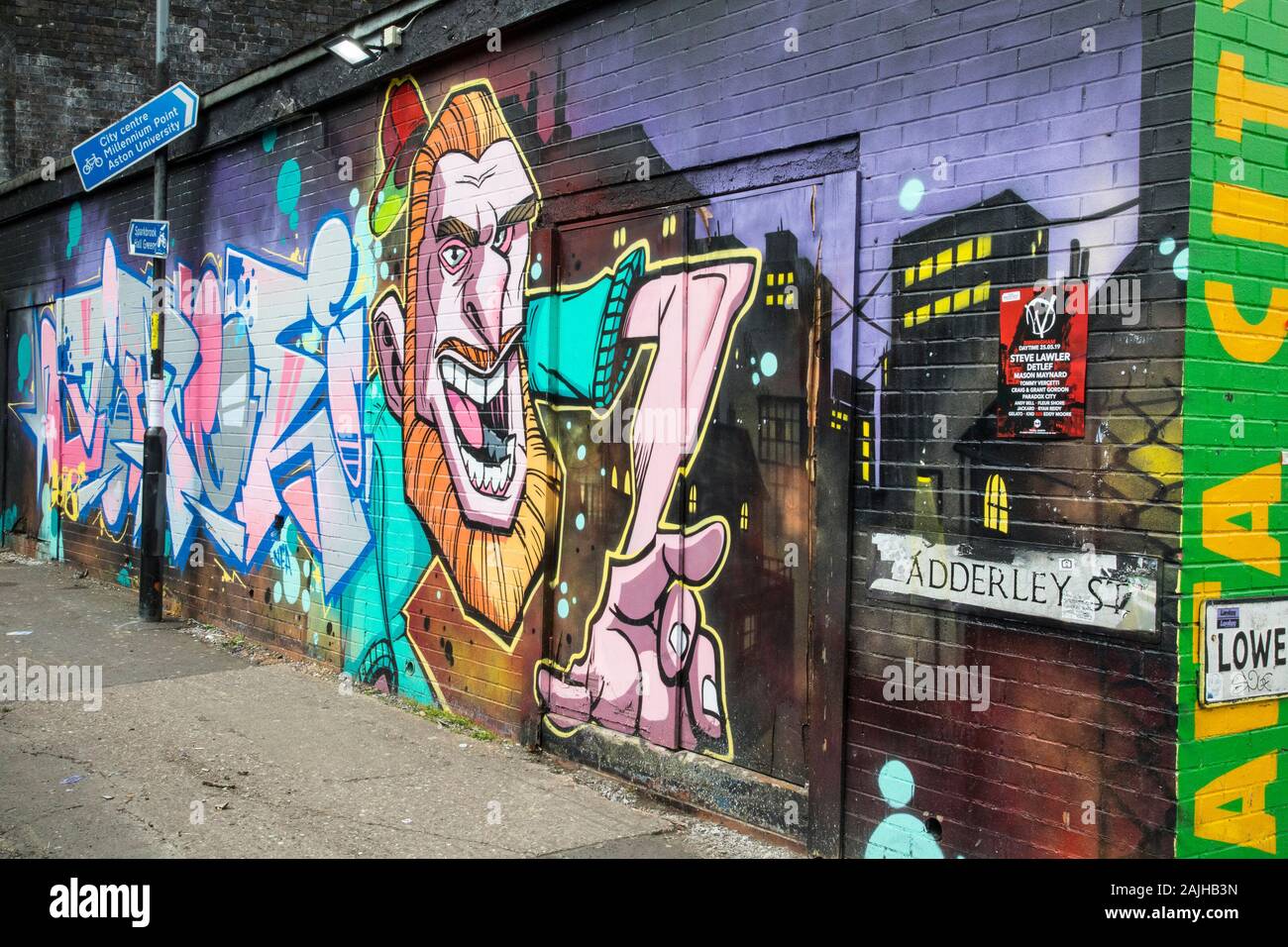 Graffiti in Digbeth, Birmingham, England, UK Stock Photo - Alamy