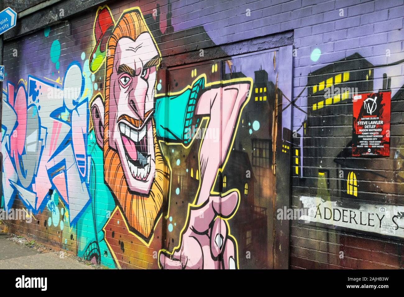 Graffiti in Digbeth, Birmingham, England, UK Stock Photo - Alamy