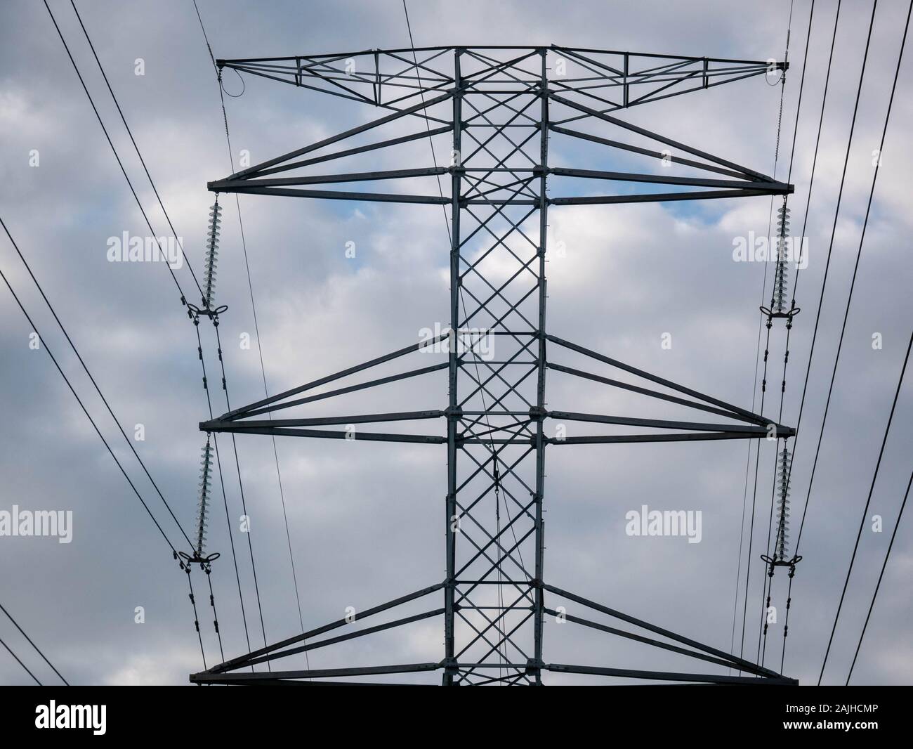 high voltage power line Stock Photo - Alamy