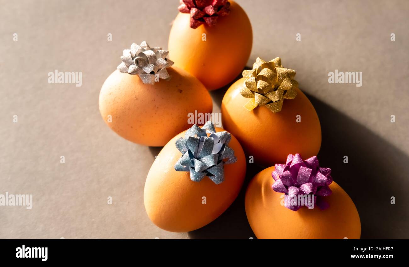 Easter eggs background Stock Photo - Alamy