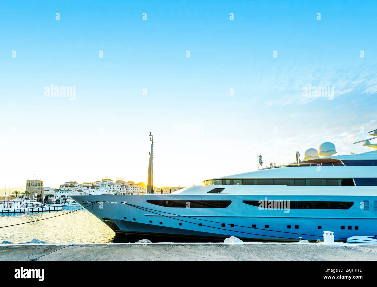 Jose Banus Marina in Marbella, Malaga, Spain Stock Photo - Alamy