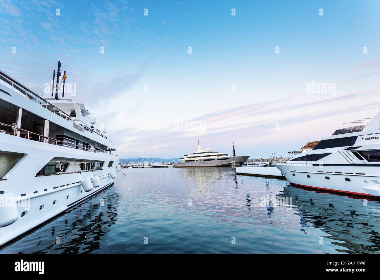 Jose Banus Marina in Marbella, Malaga, Spain Stock Photo - Alamy