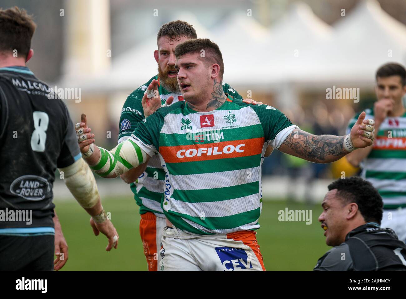 Treviso, Italy, 04 Jan 2020, marco riccioni (treviso) during Benetton ...