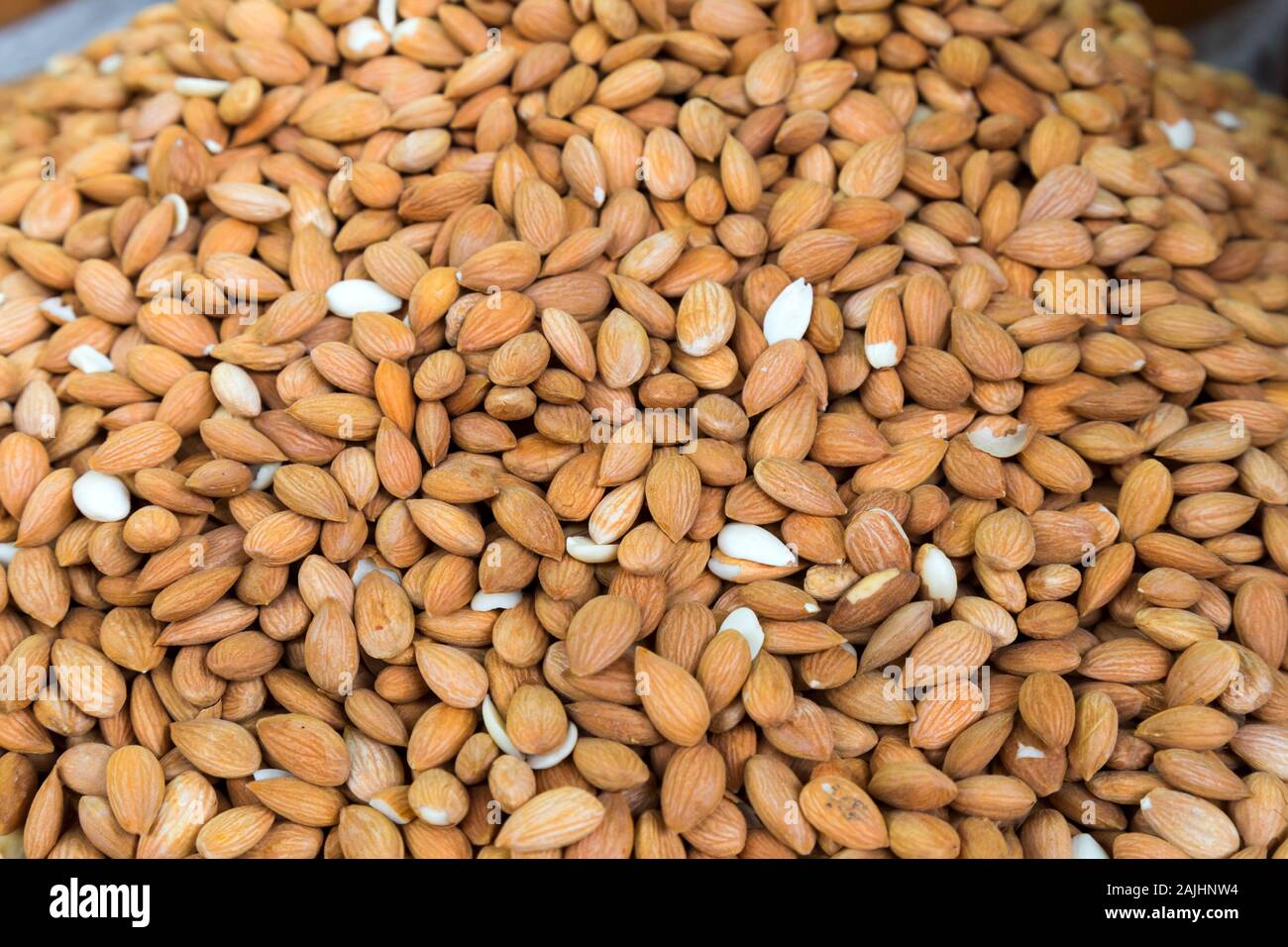 Almonds in raw form unroasted and unsalted Stock Photo - Alamy