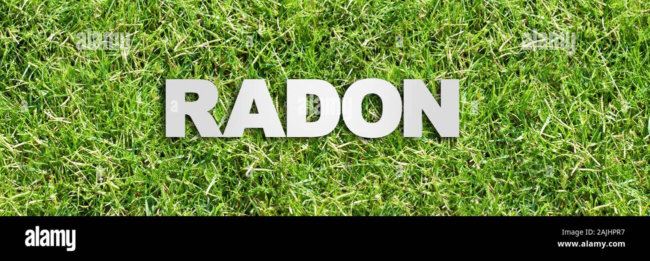 Radon: the natural radioactive gas that comes from the earth - concept ...
