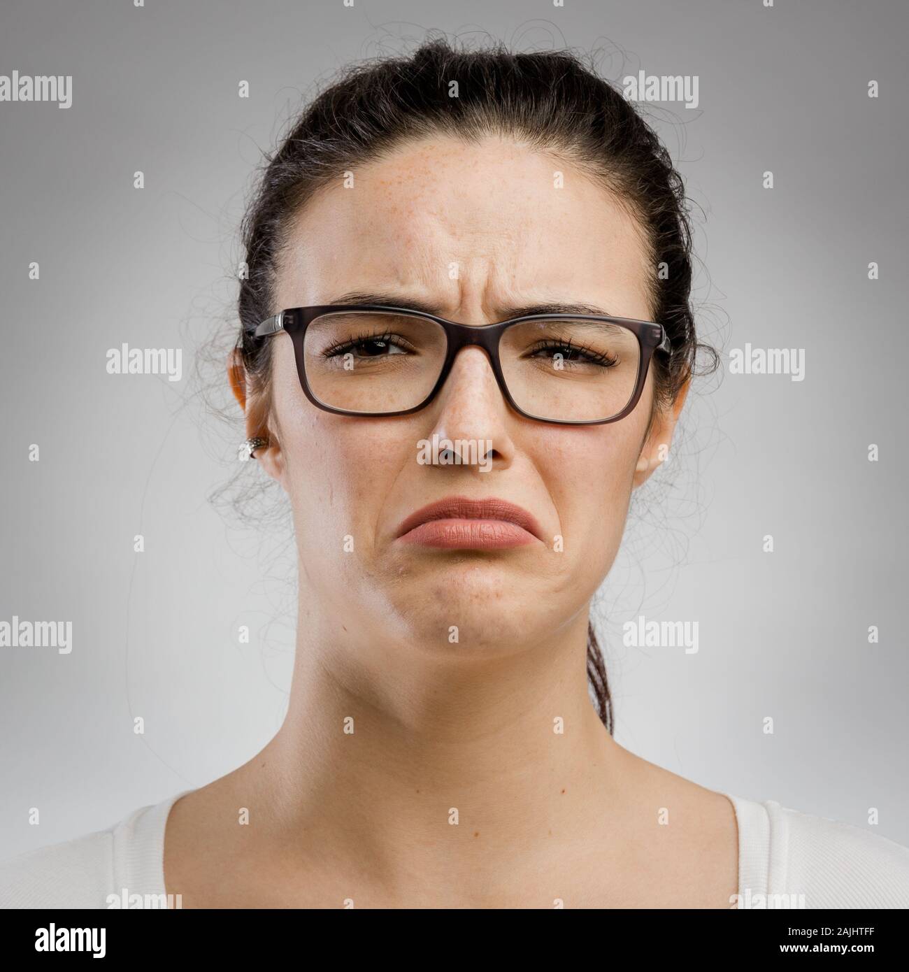 Collage of a happy and sad face hi-res stock photography and images - Alamy