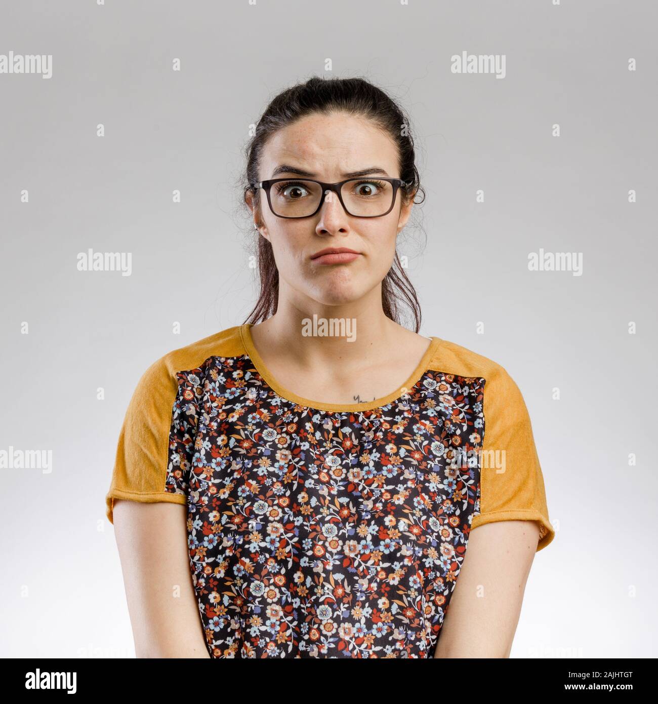 Happy sad collage hi-res stock photography and images - Alamy
