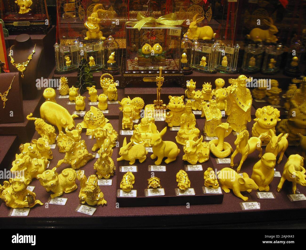 New Year and Zodiac golden animals of chinese tradition, Hong Kong ...